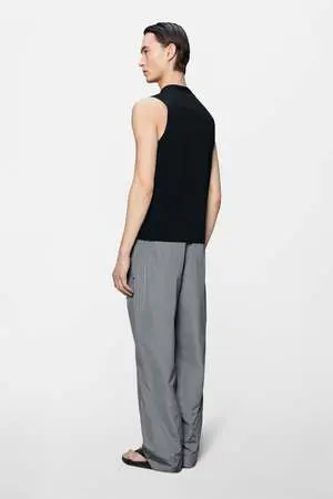 Rains Warm-up Tank Top High-performance Stretch Sleeveless Top - Black