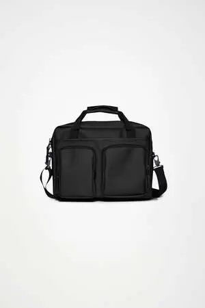 Rains Texel Tech Bag In Waterproof Pu - Black