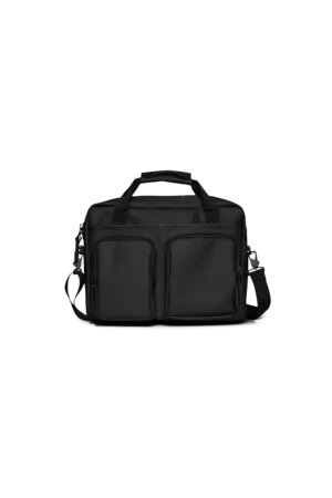 Rains Texel Tech Bag In Waterproof Pu - Black