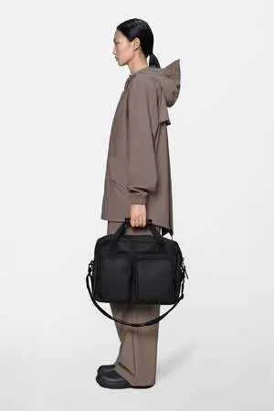 Rains Texel Tech Bag In Waterproof Pu - Black