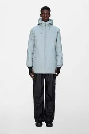 Rains Lohja Long Insulated Waterproof Jacket - Pool