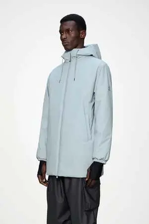 Rains Lohja Long Insulated Waterproof Jacket - Pool