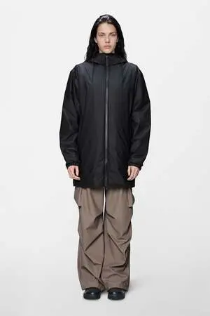 Rains Lohja Long Insulated Waterproof Jacket - Black