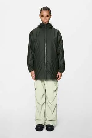 Rains Lohja Long Insulated Waterproof Jacket - Green