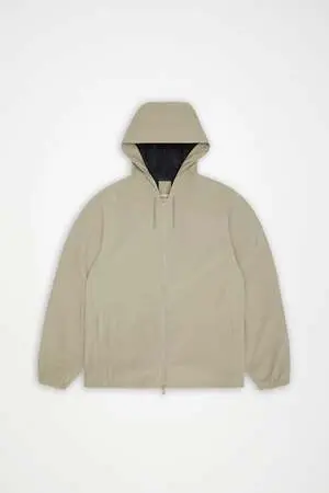 Rains Suva Hardshell Jacket With Hood And Drawstring - Beige