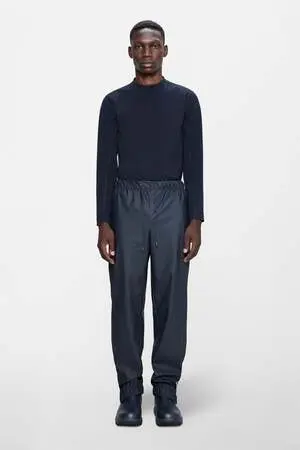 Rains Regular Fit Waterproof Pants - Navy