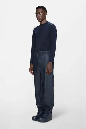 Rains Regular Fit Waterproof Pants - Navy