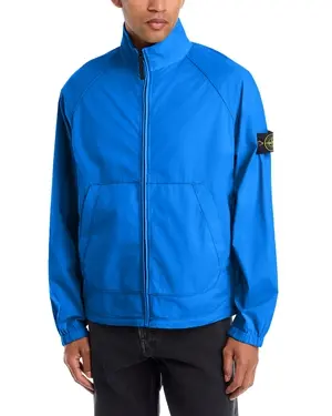 Stone Island Paracadute Cotton Poplin Zip Up Jacket