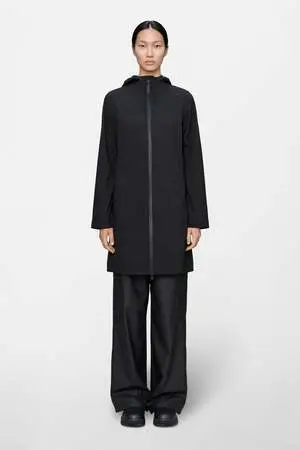 Rains Suva Hardshell Long W Jacket - Black