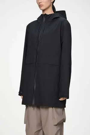 Rains Suva Hardshell Long Jacket - Black