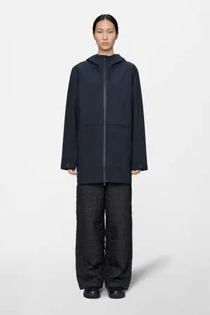 Rains Suva Hardshell Long Jacket - Navy
