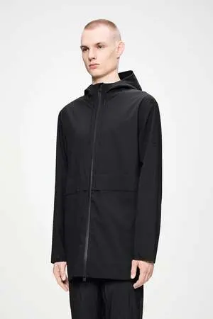Rains Suva Hardshell Long Jacket - Black