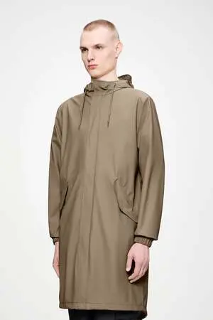 Rains Fishtail Parka Waterproof Raincoat - Beige
