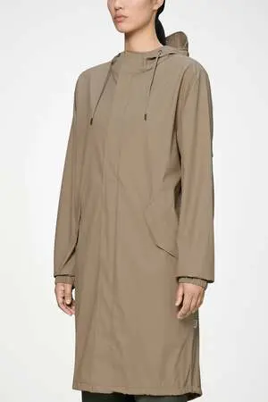 Rains Fishtail Parka Waterproof Raincoat - Beige