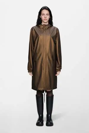 Rains Fishtail Parka, Waterproof, Hooded, Long Sleeve - Comet