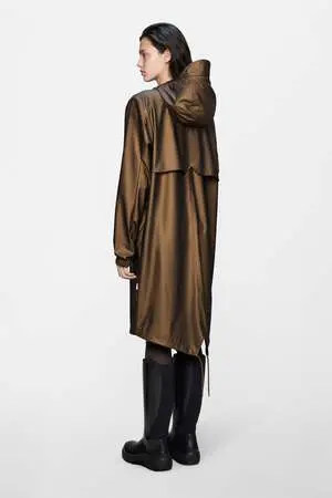 Rains Fishtail Parka, Waterproof, Hooded, Long Sleeve - Comet