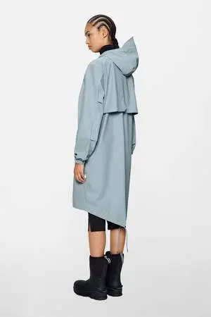 Rains Fishtail Parka, Waterproof, Hooded, Long Sleeve - Pool