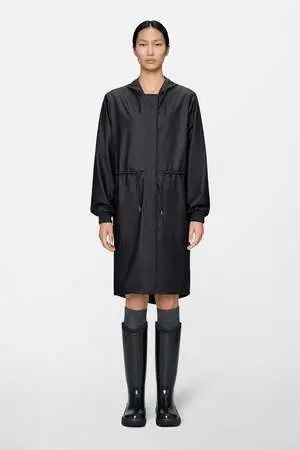 Rains String W Parka - Black