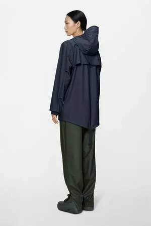 Rains Fishtail Jacket Waterproof Rainwear - Navy