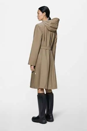 Rains A-line Longer W Jacket - Beige