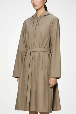 Rains A-line Longer W Jacket - Beige