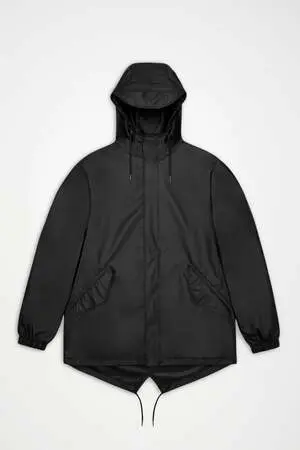 Rains Fishtail Jacket - Black