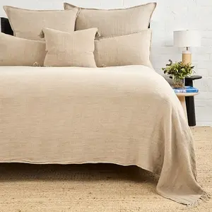 POM POM AT HOME Montauk Linen Bed Blanket, King - Natural