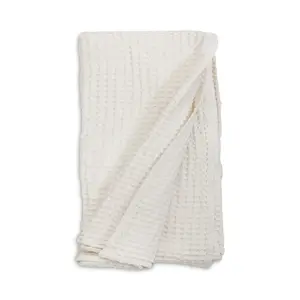 POM POM AT HOME Zuma Cotton Waffle Blanket, Twin/twin Xl - Cream