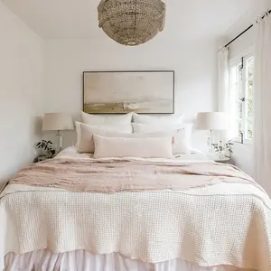 POM POM AT HOME Zuma Cotton Waffle Blanket, Twin/twin Xl - Cream