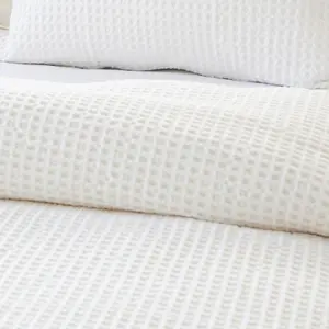 POM POM AT HOME Zuma Cotton Waffle Blanket, Twin/twin Xl - Cream