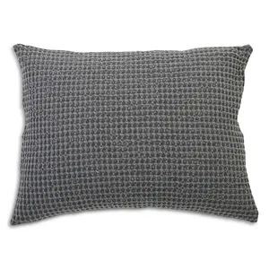 POM POM AT HOME Zuma Cotton Waffle King Sham - Charcoal
