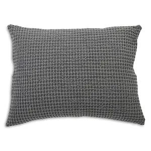 POM POM AT HOME Zuma Cotton Waffle Big Pillow, 28 X 36 Charcoal