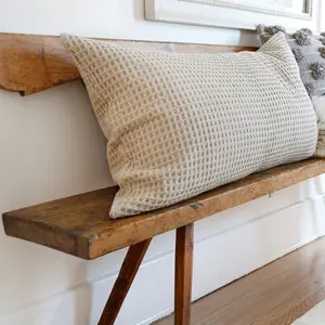 POM POM AT HOME Zuma Cotton Waffle Big Pillow, 28 X 36 - Natural
