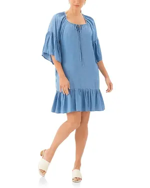 Karen Kane Ruffled Hem Dress