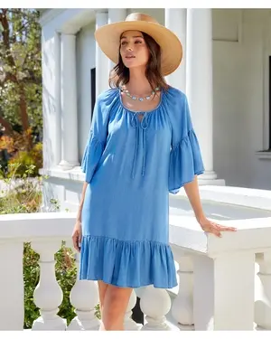 Karen Kane Ruffled Hem Dress