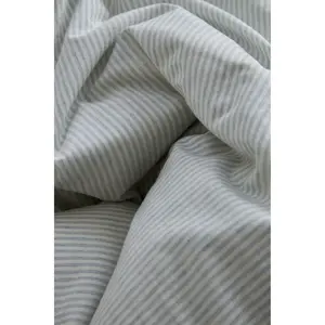 POM POM AT HOME Luke Cotton Striped Duvet Cover, Twin - Light Blue