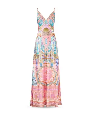 Camilla Printed Silk Maxi Dress