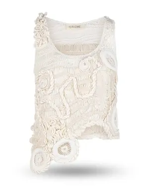HEIRLOME Silk Knit Top - Ivory