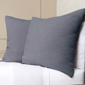 POM POM AT HOME Balboa Waffle Bed Blanket, Queen - Midnight