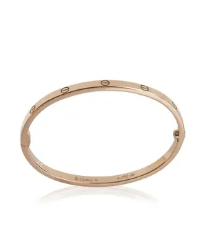 CARTIER Small Model Love 18k Rose Gold Bracelet