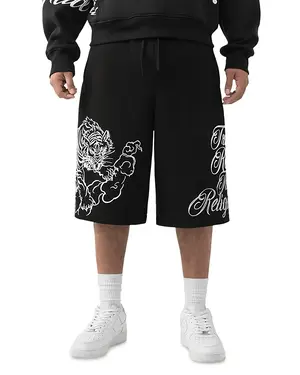True Religion Mikey Tiger Graphic Shorts