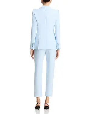 Alexander McQueen Leaf Crepe Single Breasted Blazer