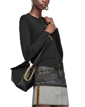 Marc Jacobs Juliette Leather Messenger Bag - Black