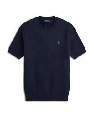 Polo Ralph Lauren Ribbed Knit Sweater T-shirt - Hunter Navy