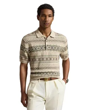 Polo Ralph Lauren Fair Isle Knit Polo Shirt