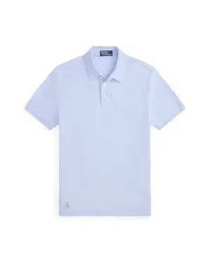 Polo Ralph Lauren Pointelle Jersey Polo Shirt - Blue