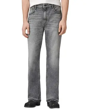 ALLSAINTS Flint Bootcut Jeans - Washed Grey