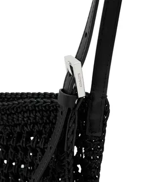 ALLSAINTS Ara Large East/west Cotton Knit Tote - Black