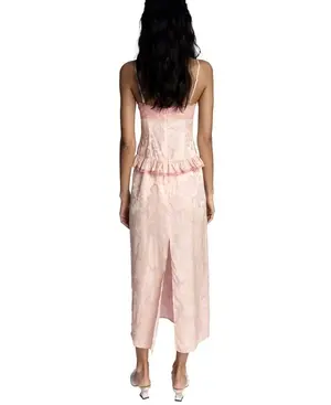 Anna Sui Damask Rose Brocade Slip Dress
