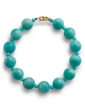 Bloomingdale'S Amazonite Beaded Bracelet In 14k Yellow - Gold